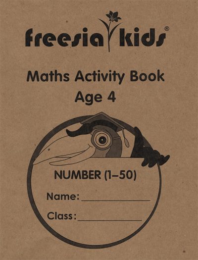 Maths 4 Years Old Activity Book Number (1-50) | Freesia Kids